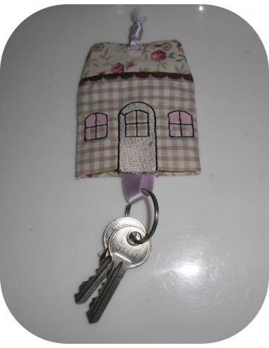 embroidery home key holder ith