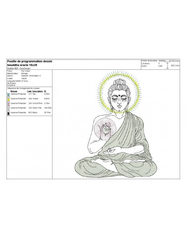 embroidery design buddha