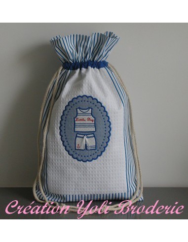 machine embroidery design applique Bathing Suit Swimsuit children boy