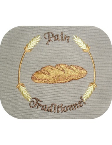 embroidery design bread