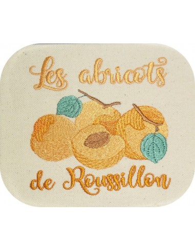 embroidery design apricots