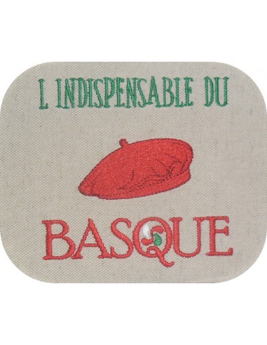 embroidery design machine Basque beret