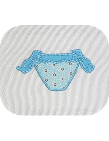 machine embroidery design child bikini