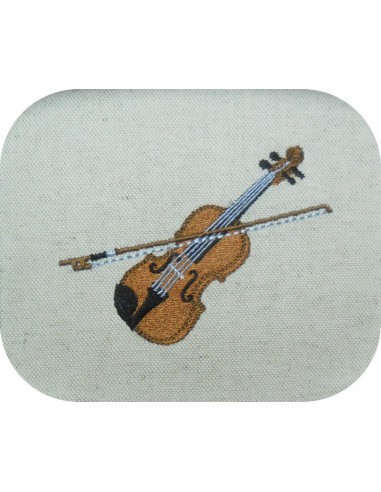 machine embroidery design violin