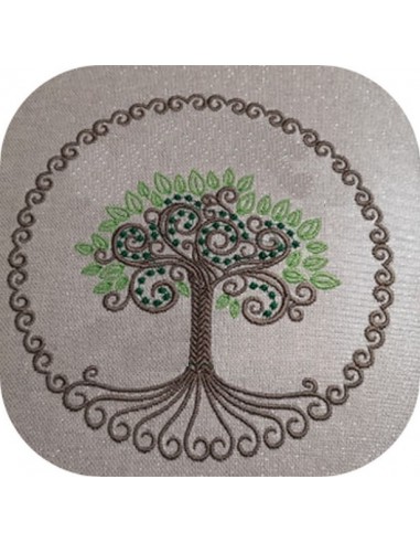 machine embroidery design tree of Life
