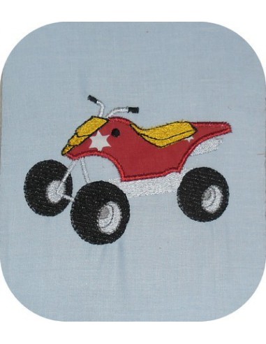 motif de broderie quad