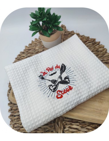 machine embroidery design steak house