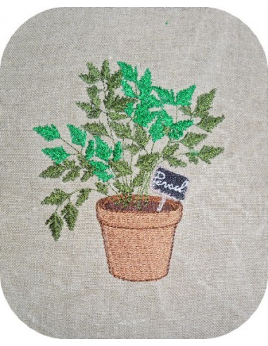 Instant download machine embroidery parsley