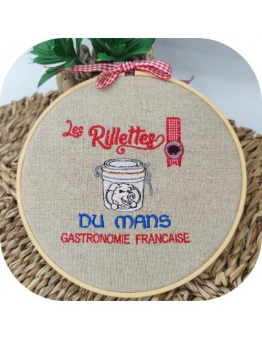 motif de broderie rillettes du mans